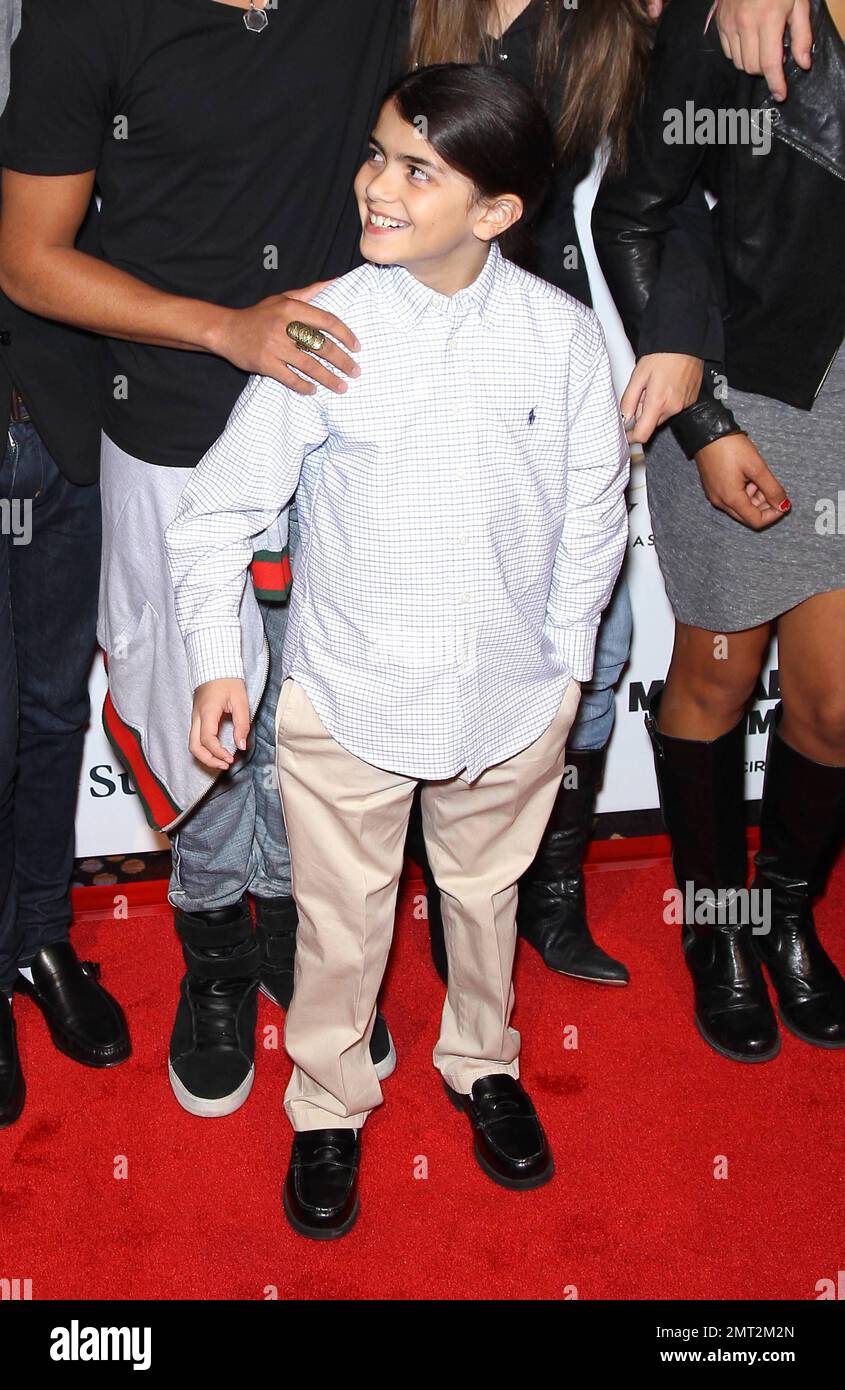 Michael Jackson's son, Blanket Jackson at the opening of Michael ...