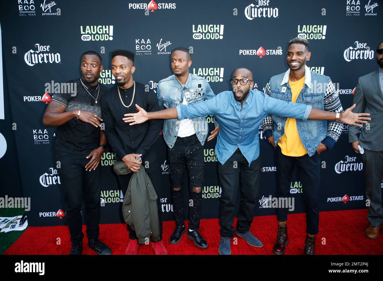 Dormtainment poses at Kevin Hart's "Laugh Out Loud" new streaming video network launch event at ...