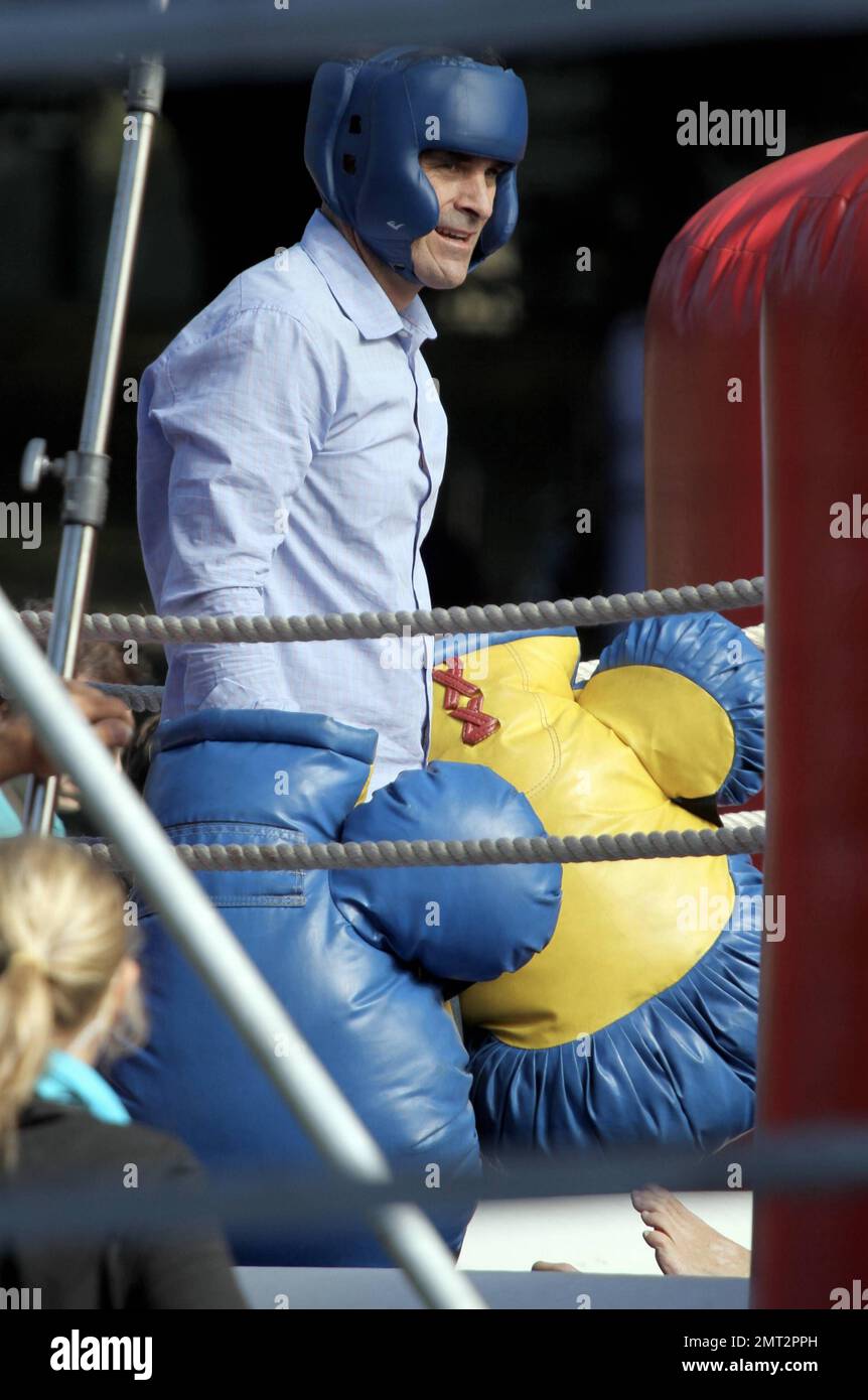 Actor Ty Burrell on the location set of "Modern Family." The actors ...