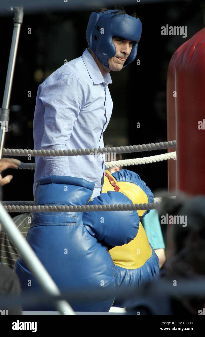 Actor Ty Burrell on the location set of "Modern Family." The actors ...