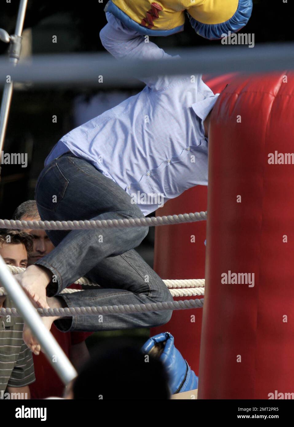 Actor Ty Burrell on the location set of "Modern Family." The actors ...