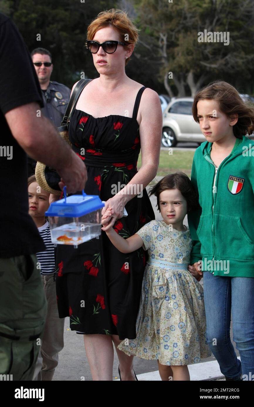 Molly Ringwald was spotted along with her children, Mathilda Ereni ...