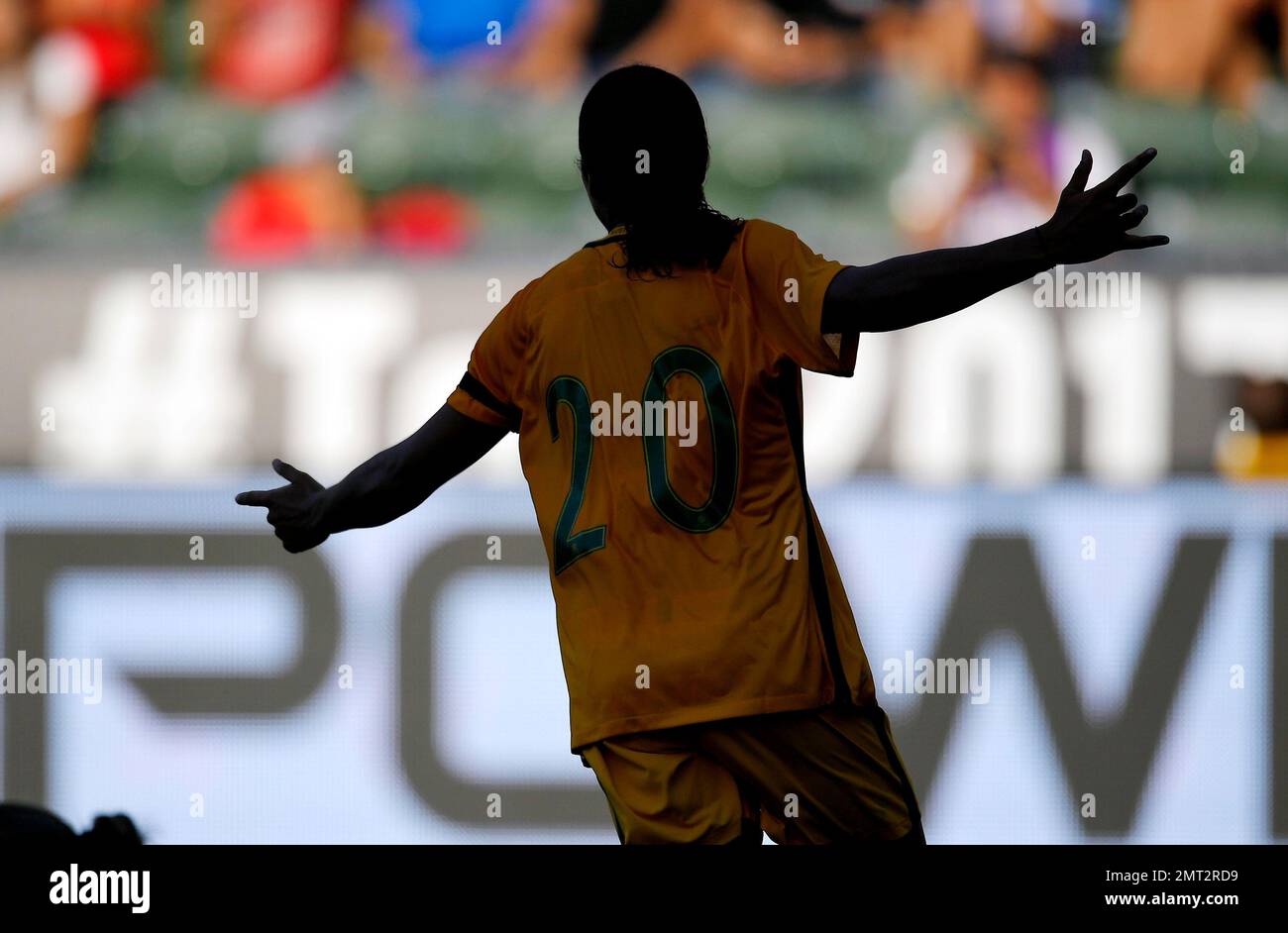 Australia's Sam Kerr celebrates her goal against Brazil during the ...