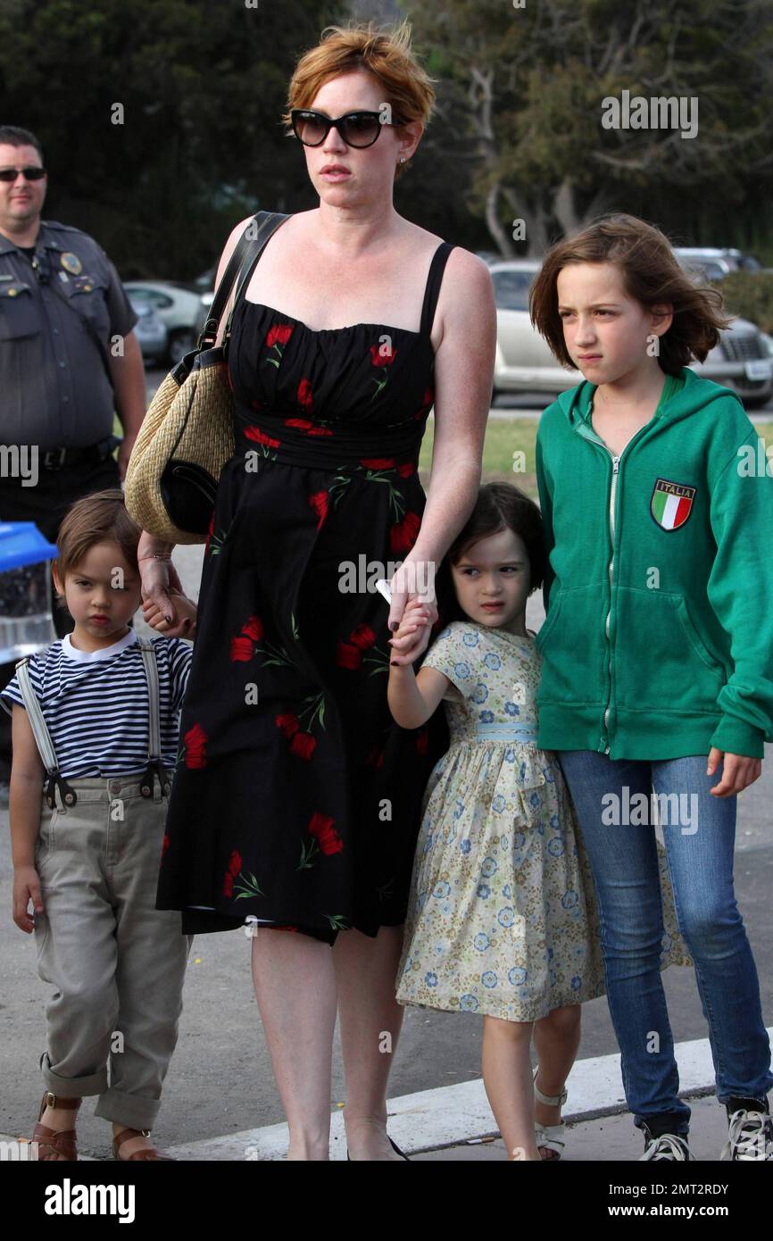 Molly Ringwald was spotted along with her children, Mathilda Ereni ...