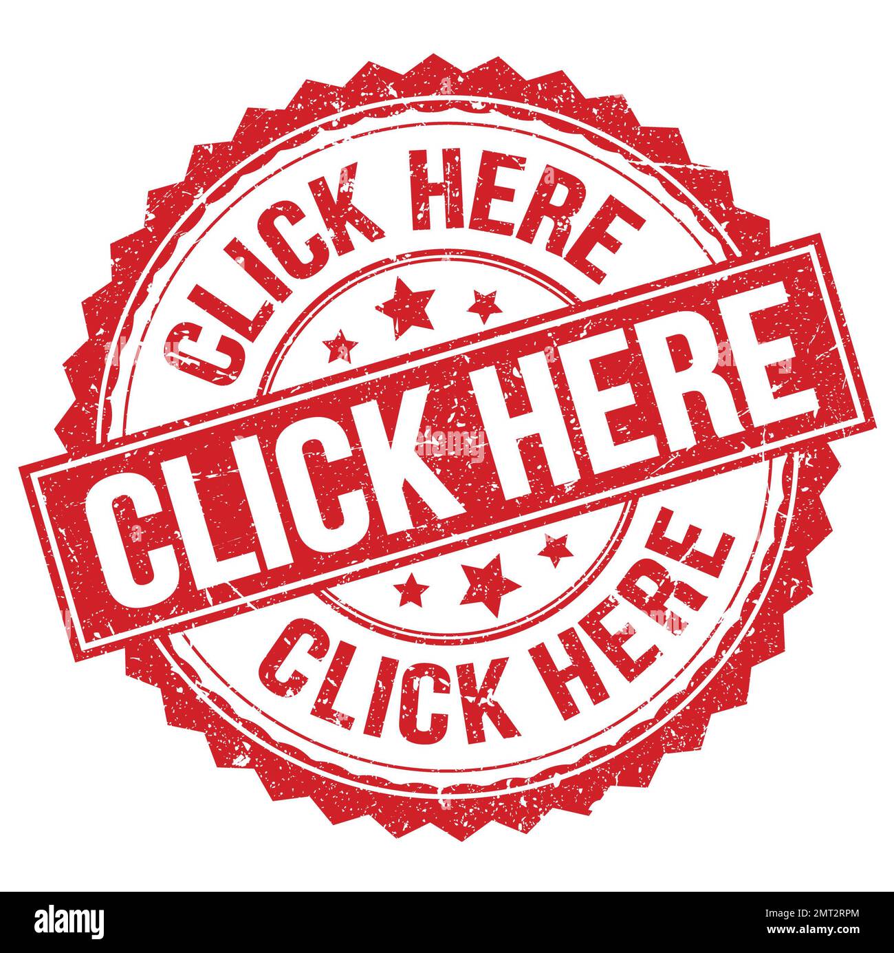 CLICK HERE text written on red round stamp sign Stock Photo - Alamy