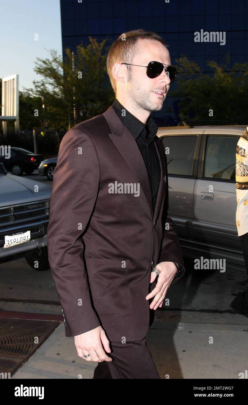 Dominic Monaghan arrives at the Hamilton-Selway gallery for the opening ...