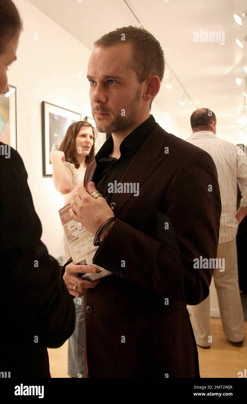 Dominic Monaghan arrives at the Hamilton-Selway gallery for the opening ...