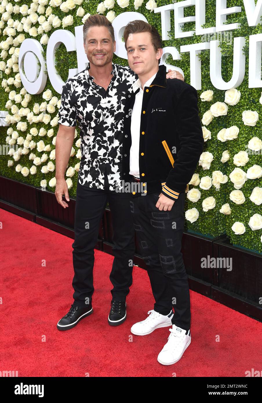 Rob Lowe, left, and John Owen Lowe attend the CBS Summer Soiree during ...