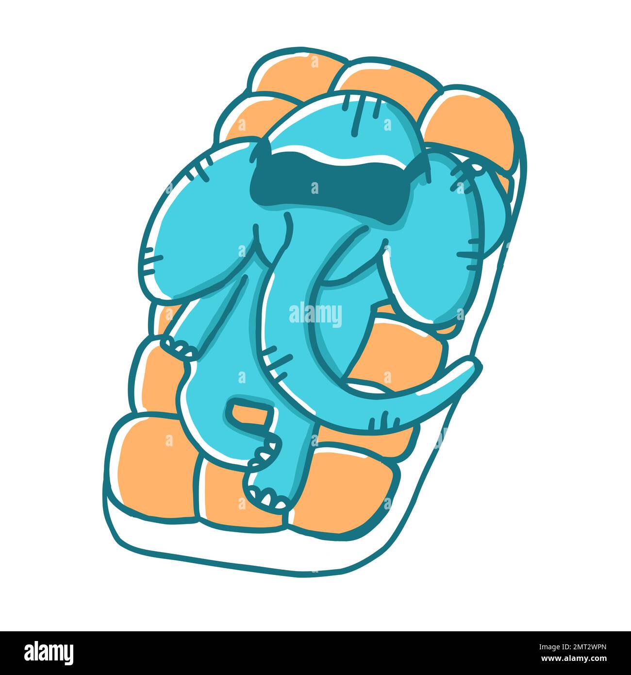 Elephant africa pool Stock Vector Images - Alamy