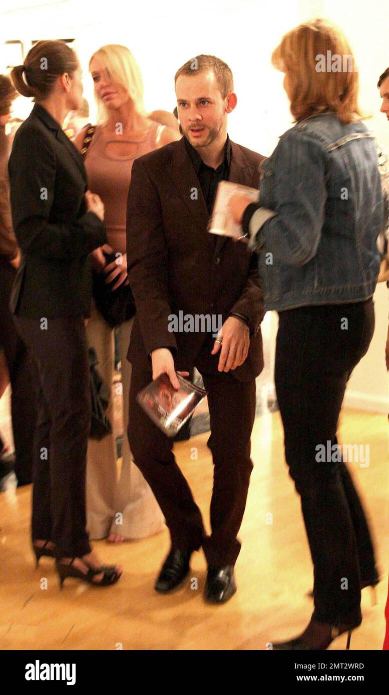 Dominic Monaghan arrives at the Hamilton-Selway gallery for the opening ...