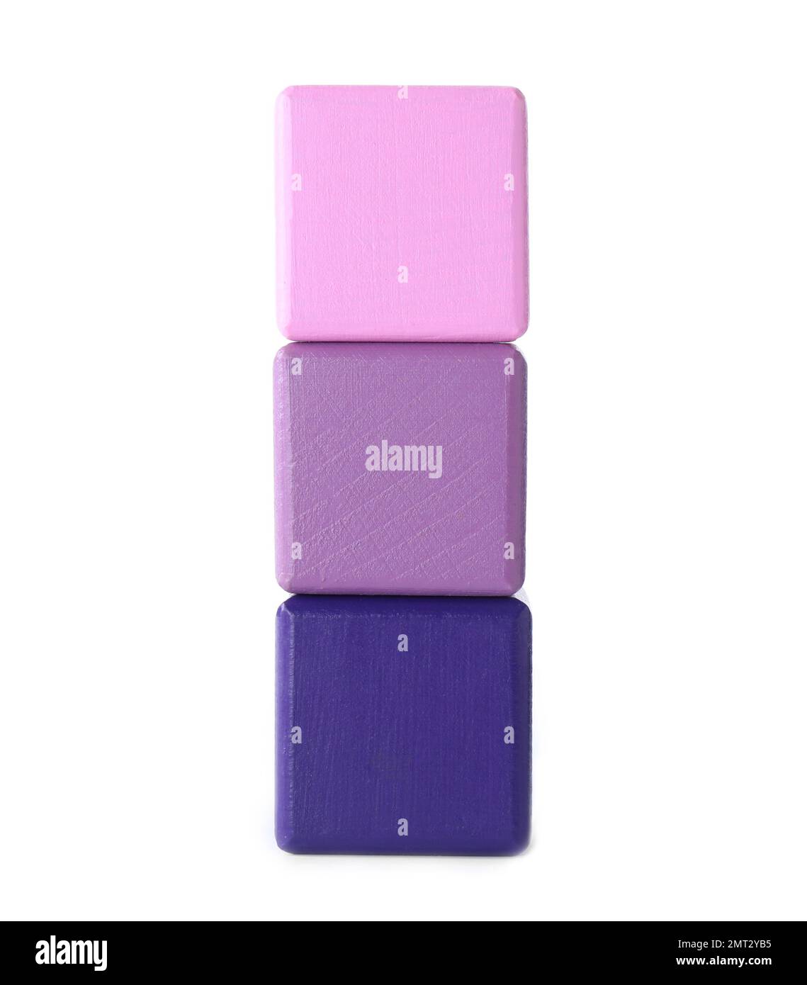 Stack of colorful wooden cubes isolated on white Stock Photo - Alamy