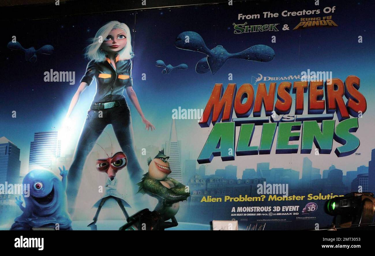 Monsters vs aliens premiere london hi-res stock photography and images ...