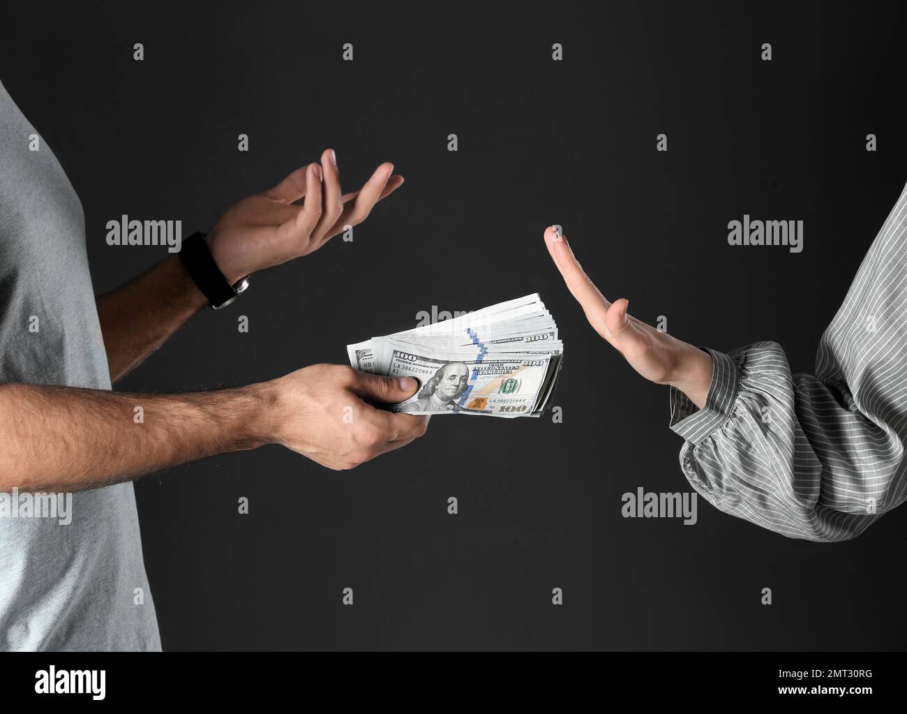 Closeup woman rejecting refusing hi-res stock photography and images ...