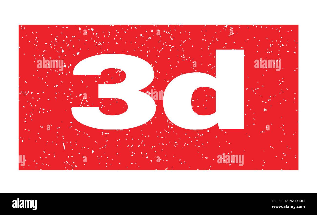 3d text written on red grungy stamp sign Stock Photo - Alamy