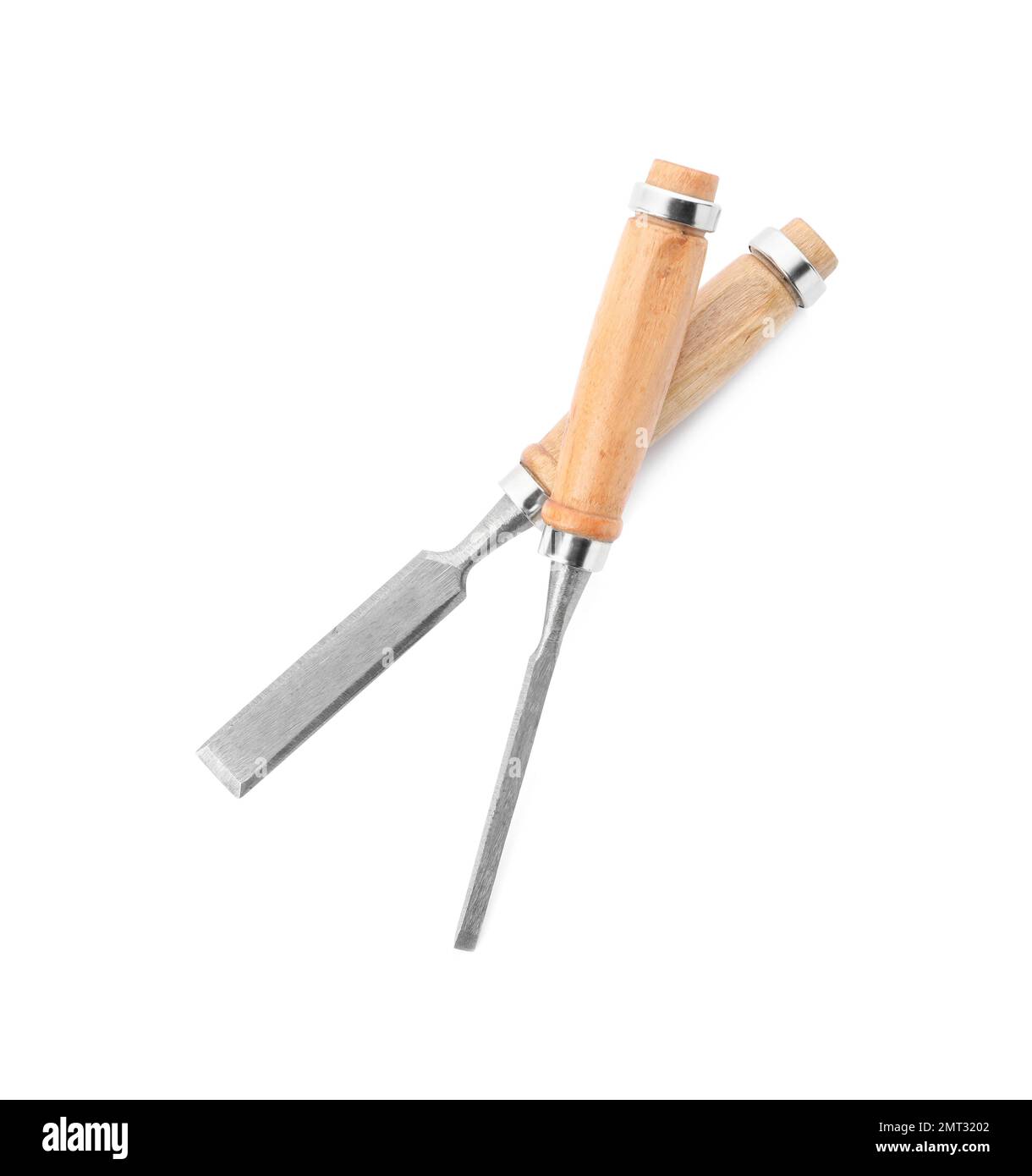 Modern chisels isolated on white. Carpenter's tools Stock Photo - Alamy