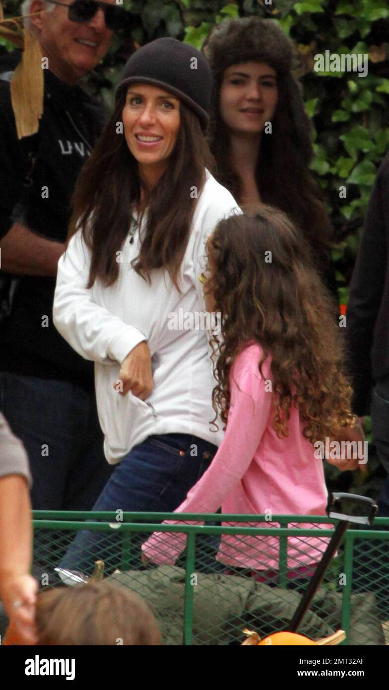 Soleil Moon Frye shops for ther perfect pumpkin with her husband Jason ...