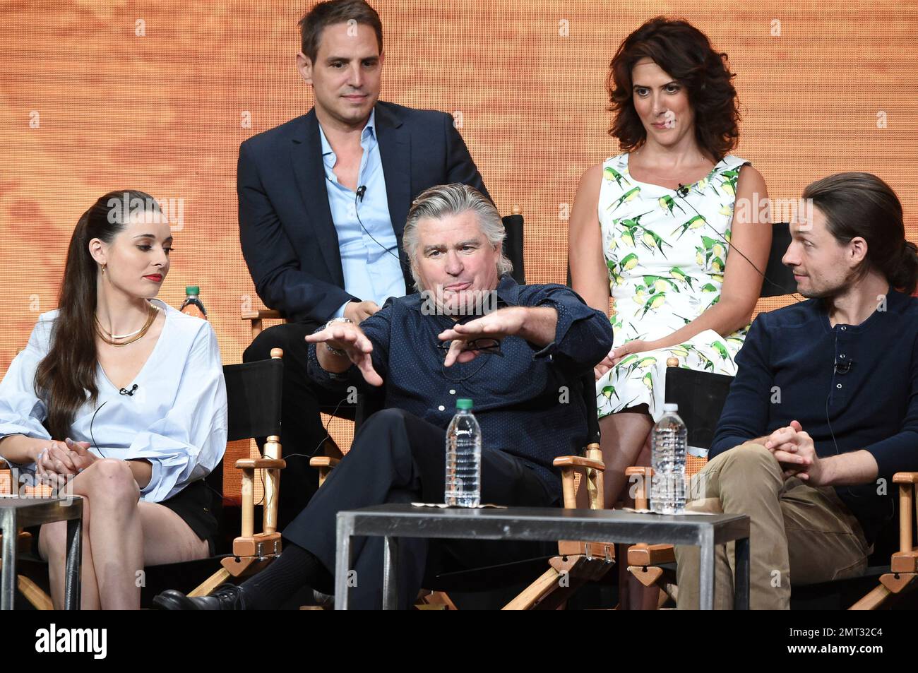 Vivien Cardone, from left, Treat Williams and Gregory Smith participate ...