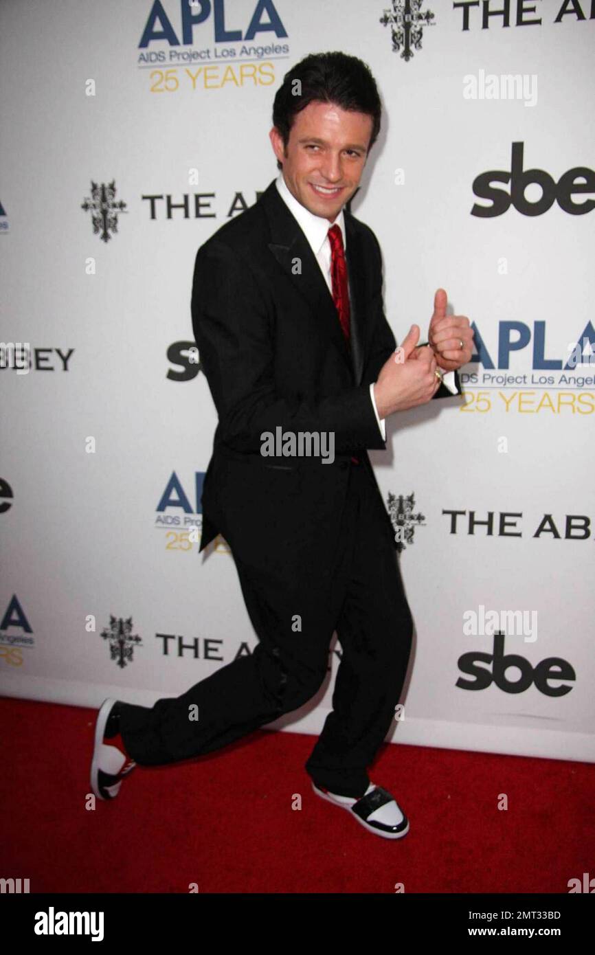Sordid Lives actor Jason Dottley poses on the red carpet of the APLA ...