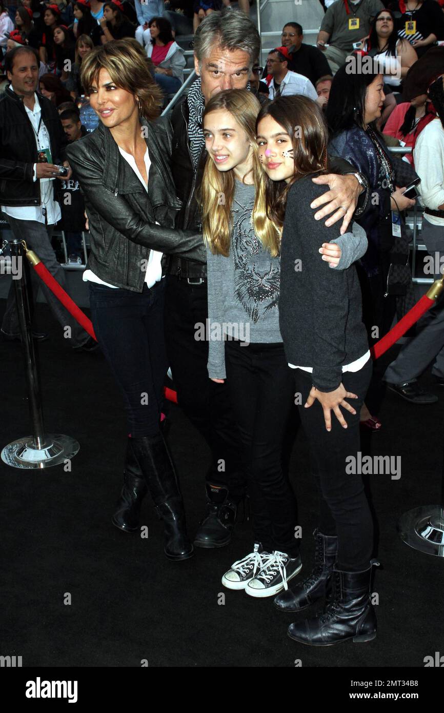 Lisa Rinna, Harry Hamlin and family at the premiere of Pirates of the ...