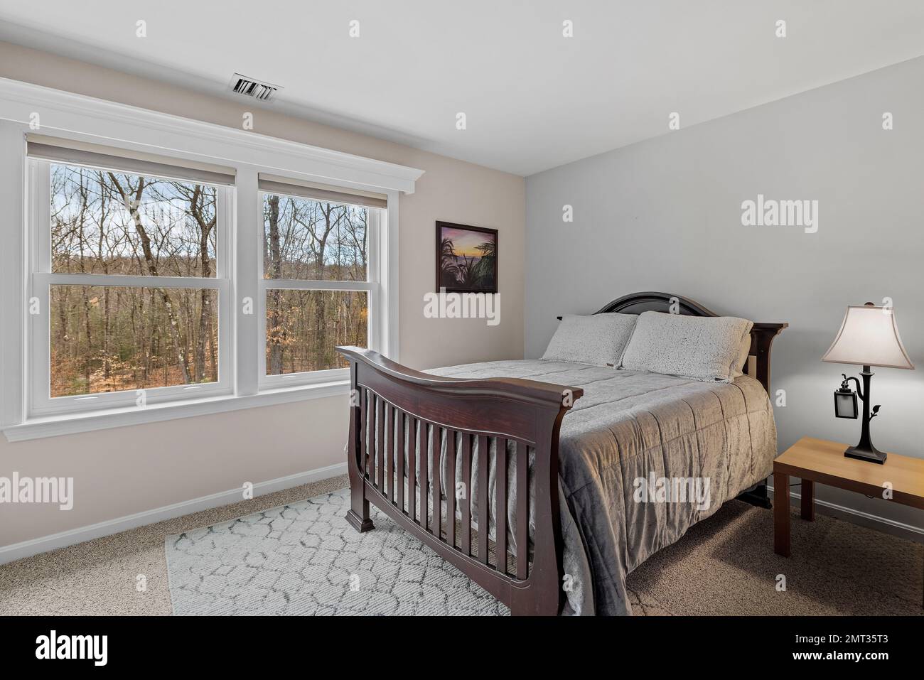 A modern interior design for a bedroom in a house Stock Photo - Alamy