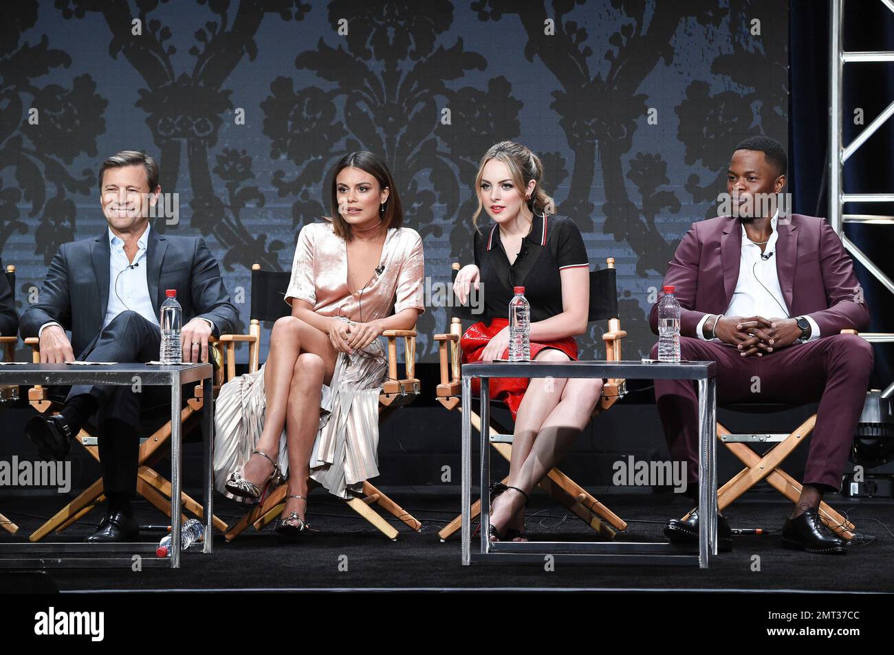 Grant Show, from left, Nathalie Kelley, Elizabeth Gillies and Sam ...