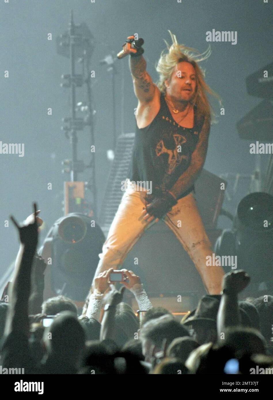 Legendary rock band Motley Crue, including glam-metal heroes Vince Neil ...