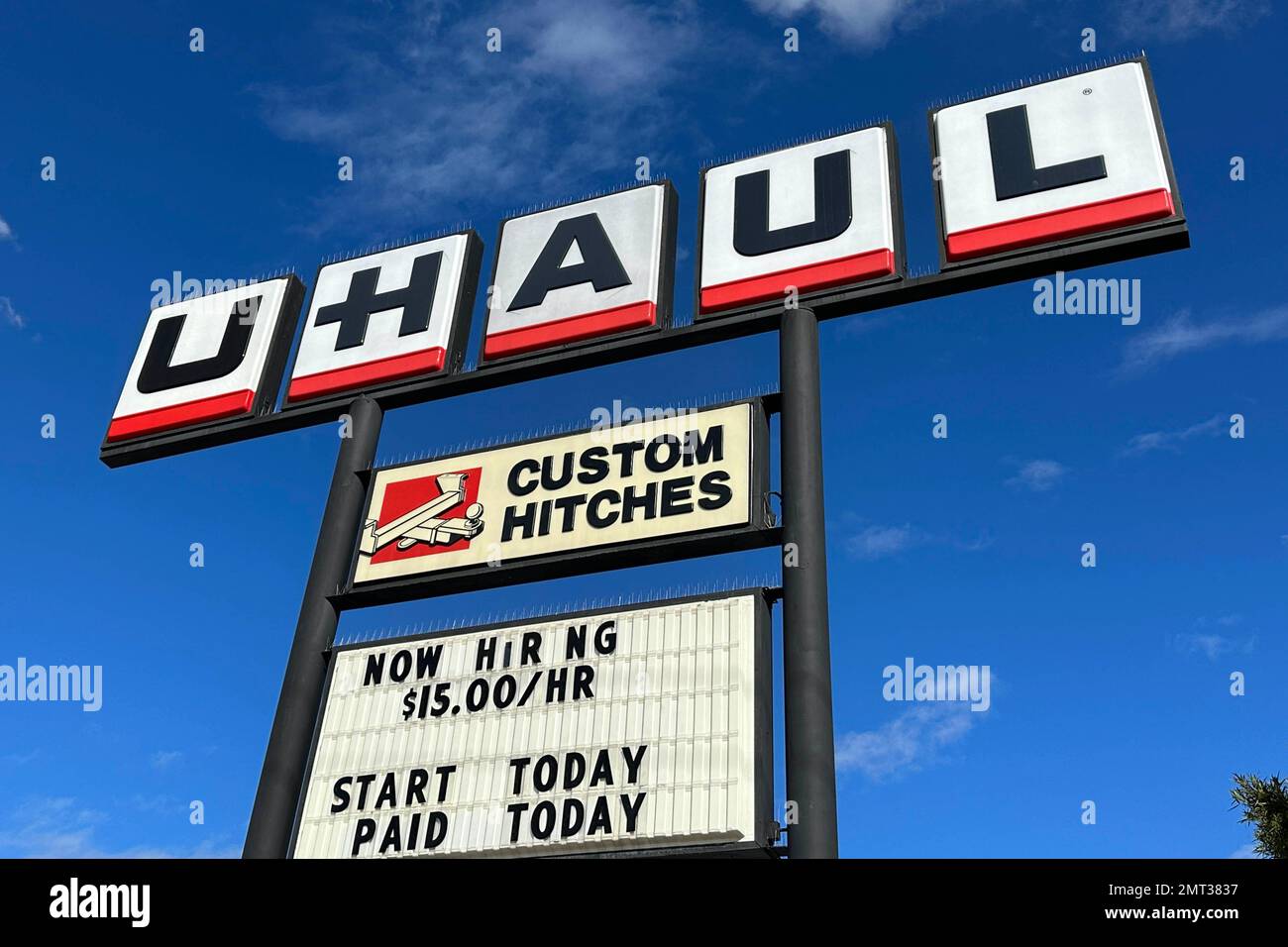 A U-Haul sign, Monday, Jan. 30, 2023, in Los Angeles Stock Photo - Alamy