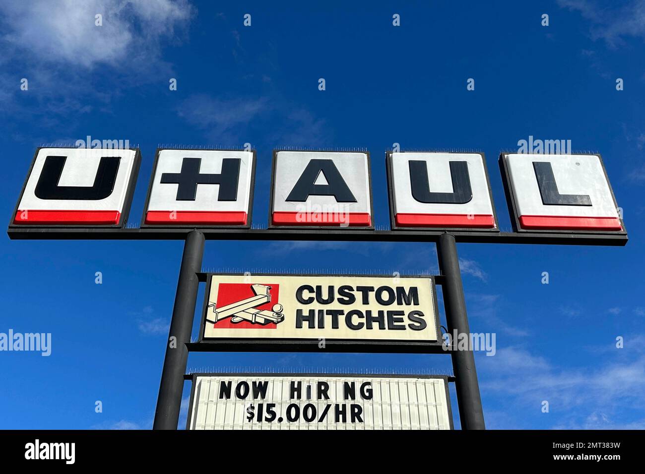A U-Haul sign, Monday, Jan. 30, 2023, in Los Angeles Stock Photo - Alamy