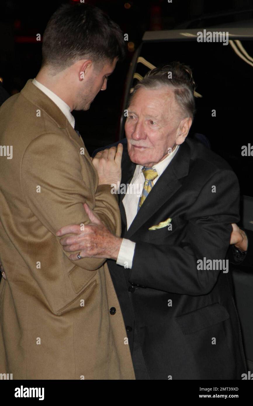 Leslie Philips at the premiere of "Mr Nice" at the Cineworld Haymarket ...
