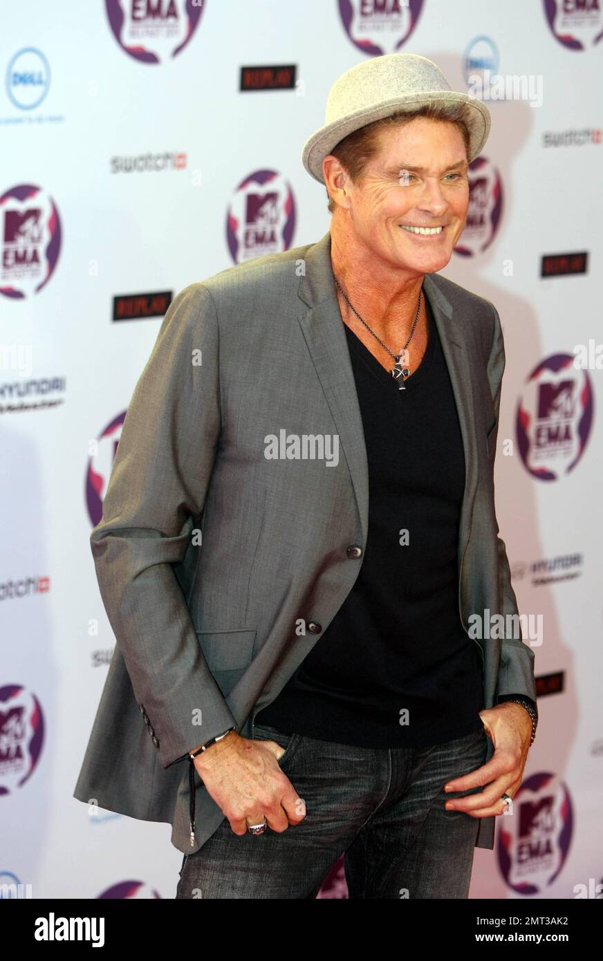 David Hasselhoff at the MTV Europe Music Awards 2011 at the Odyssey ...