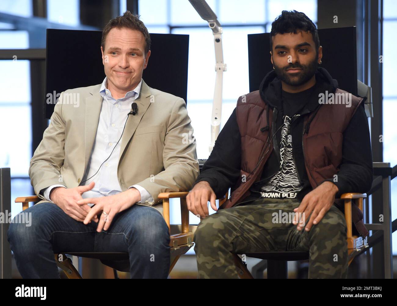 Executive producer/showrunner Ted Humphrey, left, and Jake Matthews ...