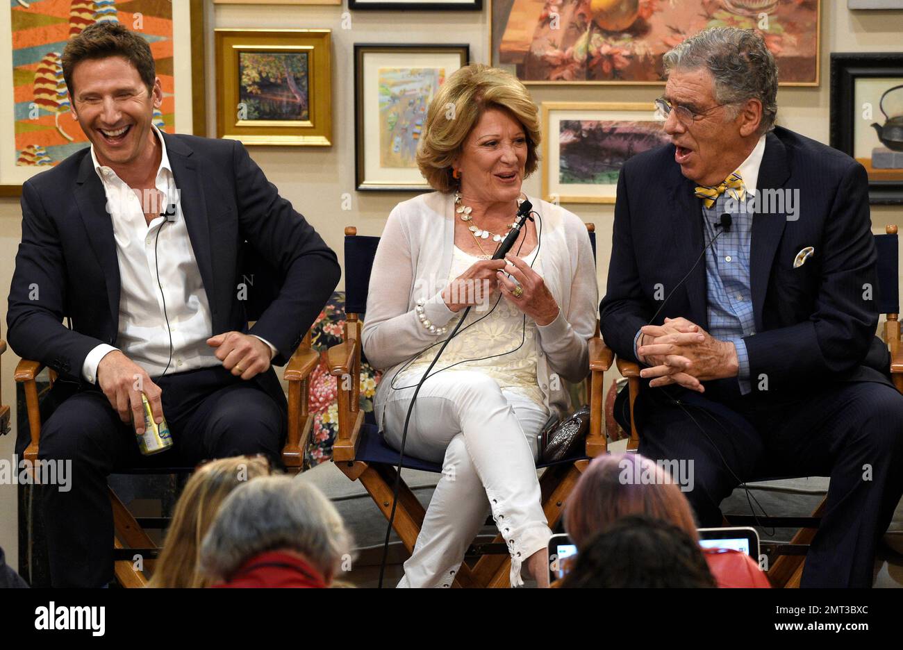 Mark Feuerstein, from left, Linda Lavin and Elliott Gould participate ...