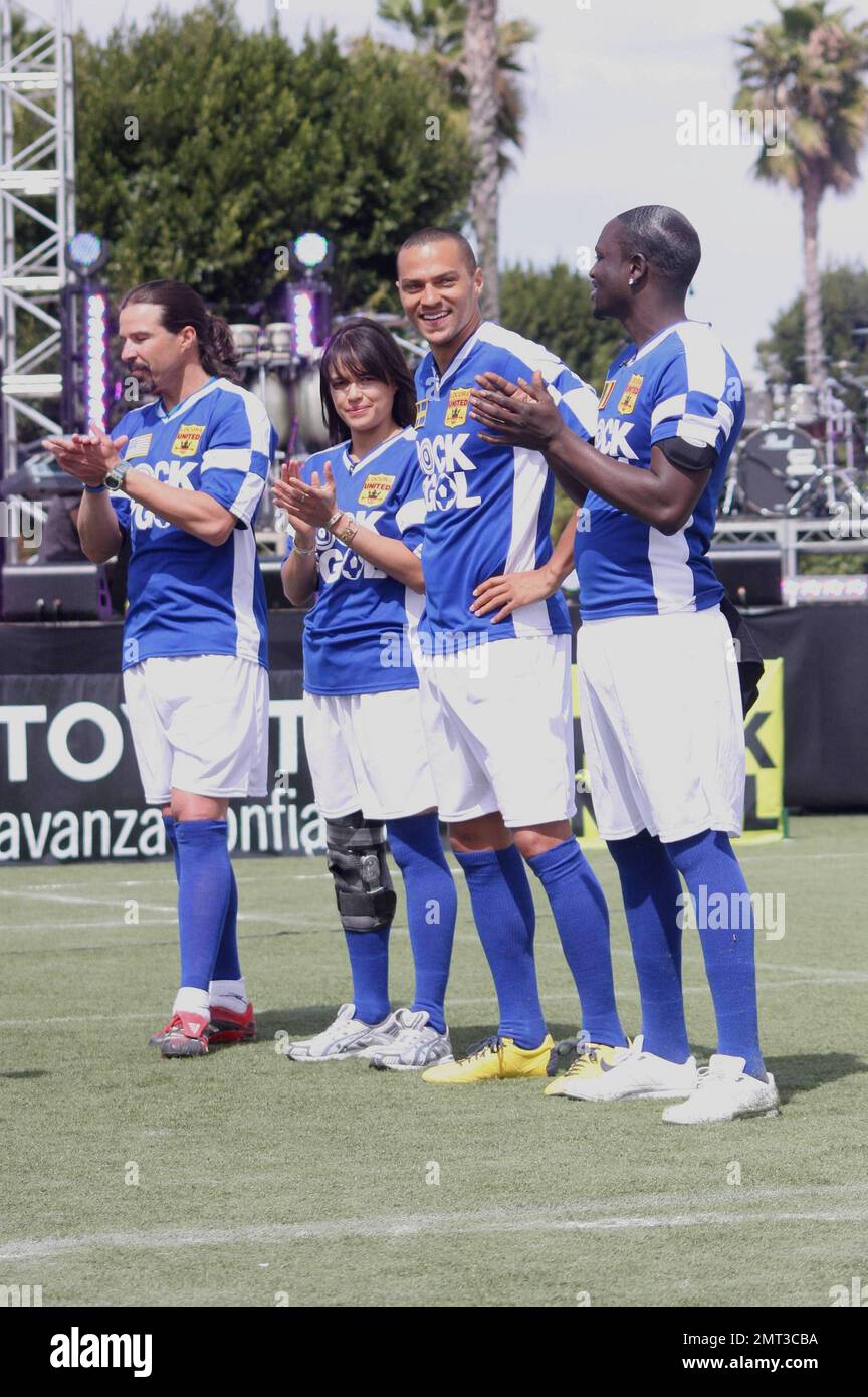 Marcelo Balboa, Jesse Williams, Michelle Rodriguez and Akon on the ...