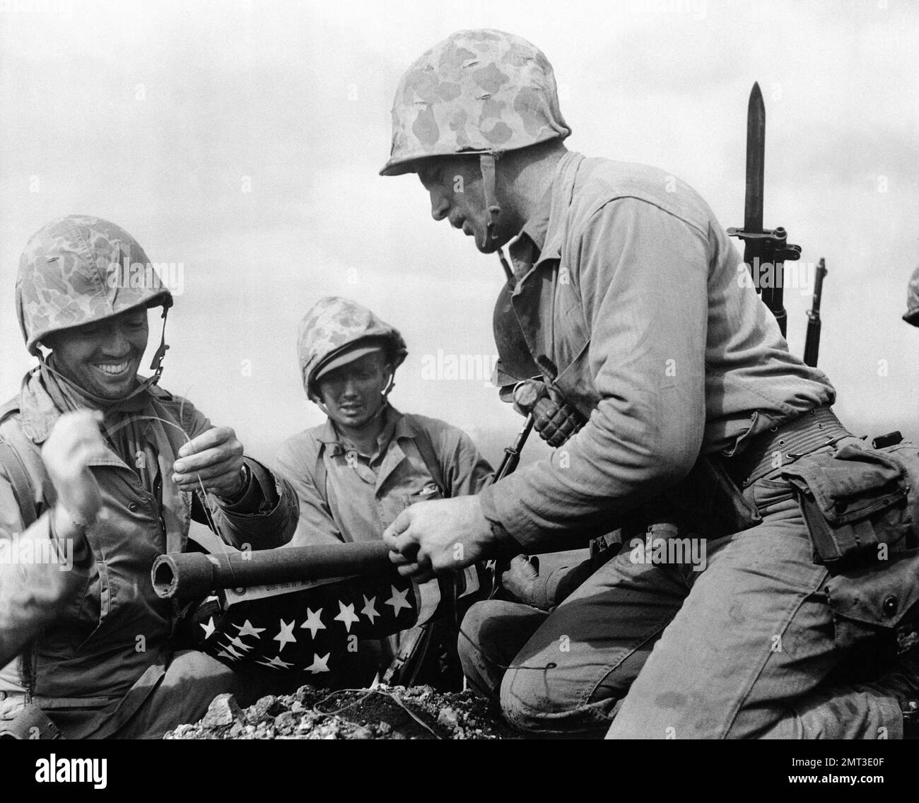 In this photo provided by the U.S. Marine Corps, three unidentified ...