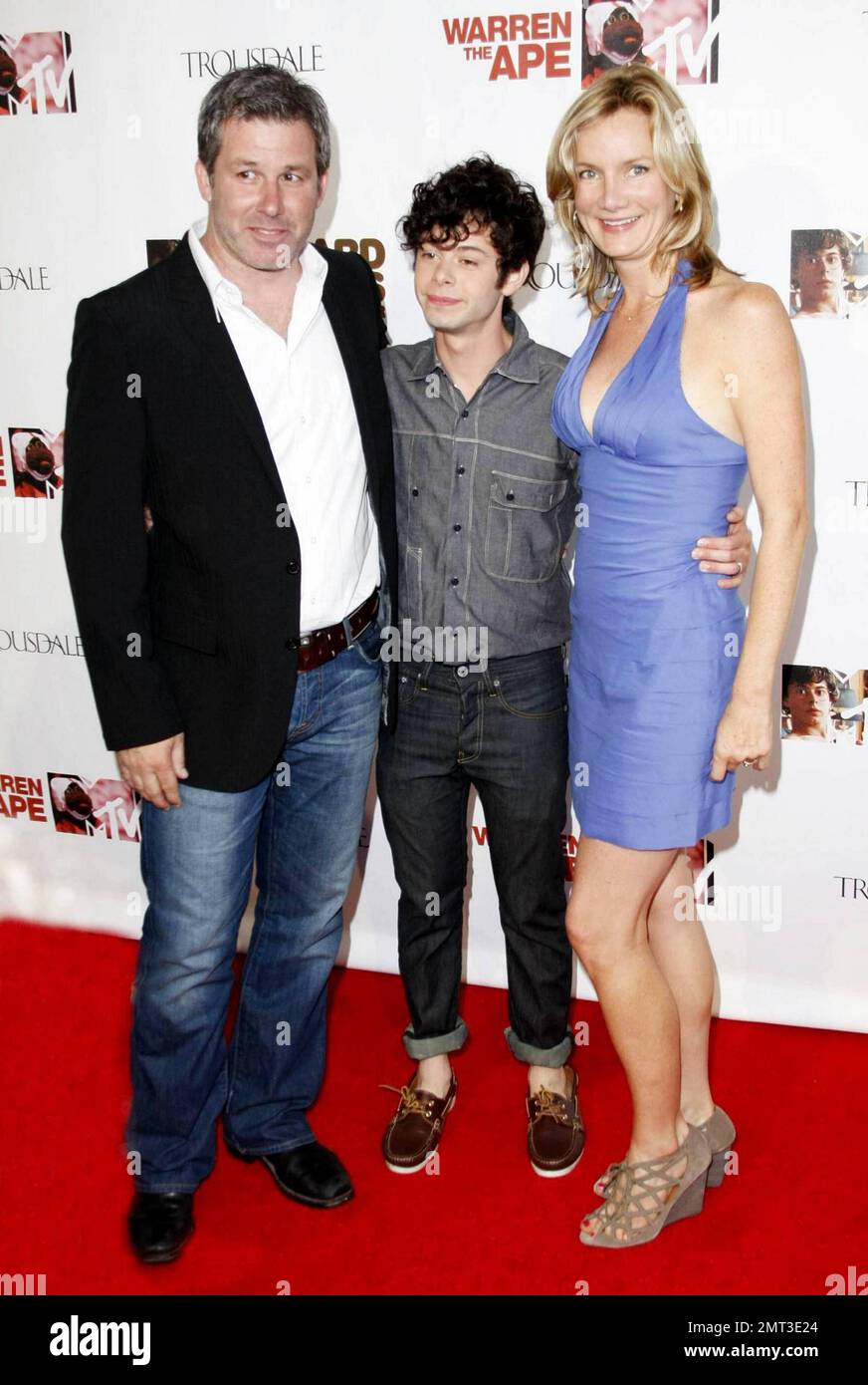 Larry Poindexter, Paul Iacono and Beth Littleford arrive at the launch ...