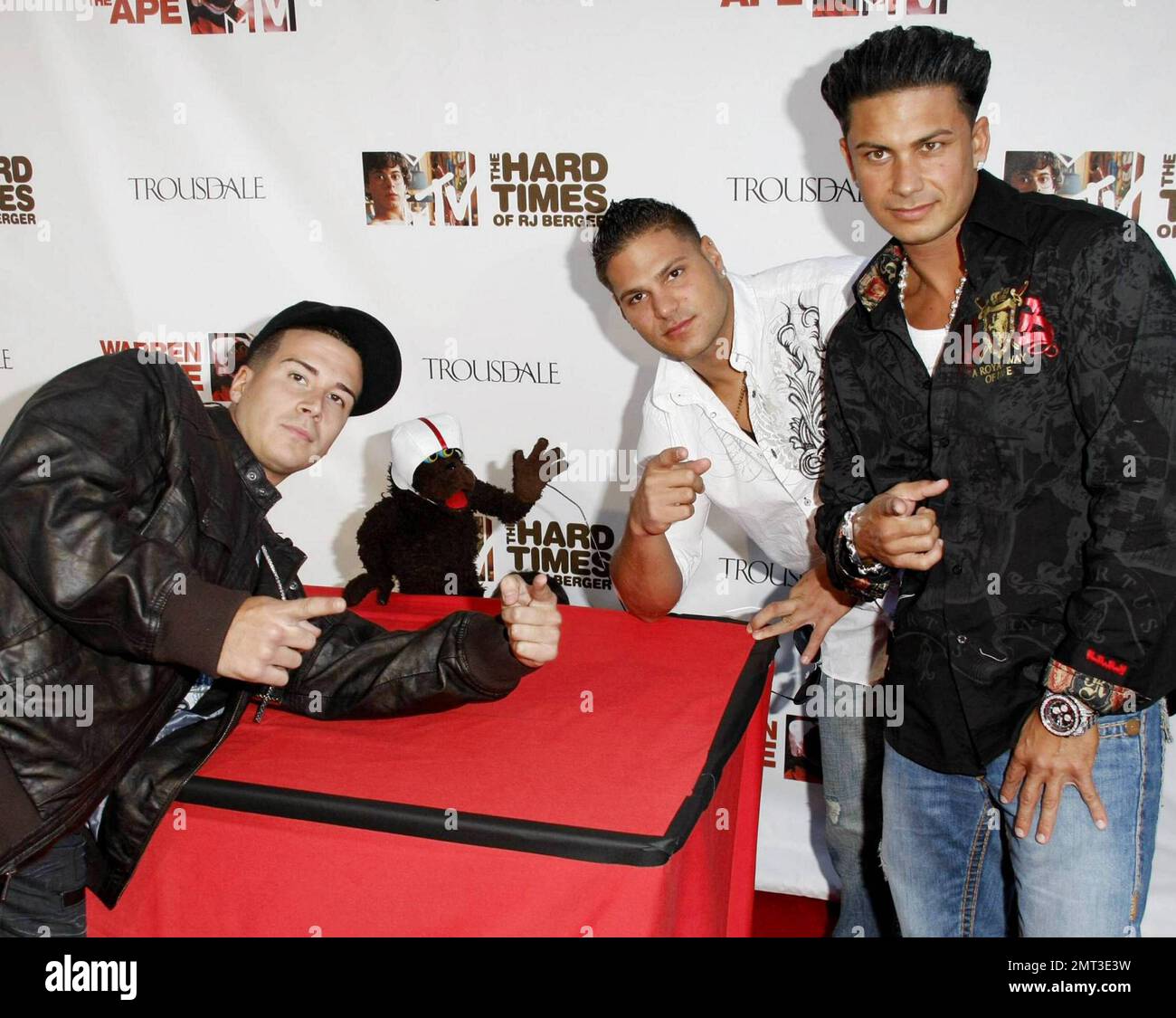 Ronnie Ortiz-Magro, Paul 'DJ Pauly D' DelVecchio and Vinny Guadagnino ...