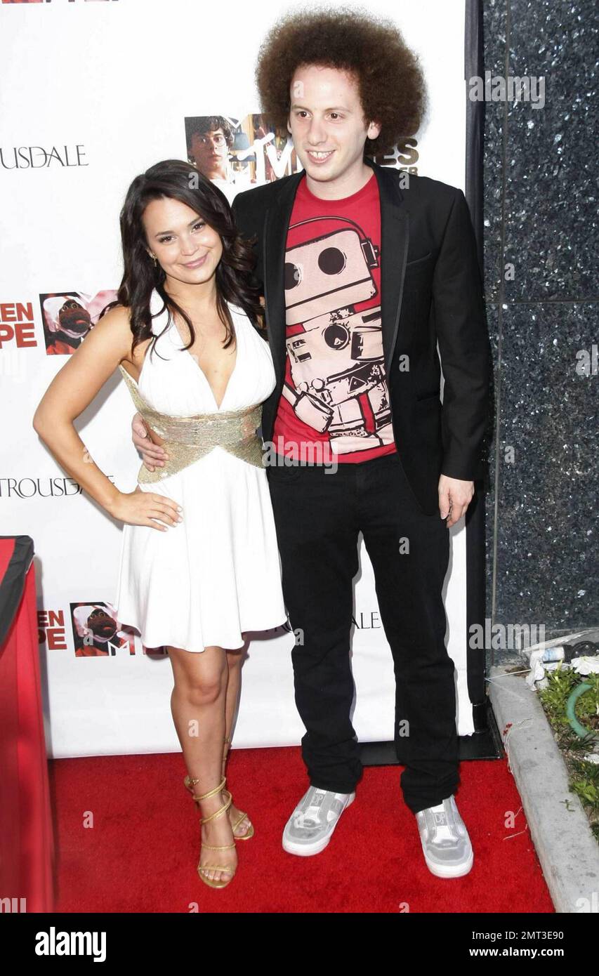 Rosanna Pansino and Josh Sussman arrive at the launch party for two MTV ...