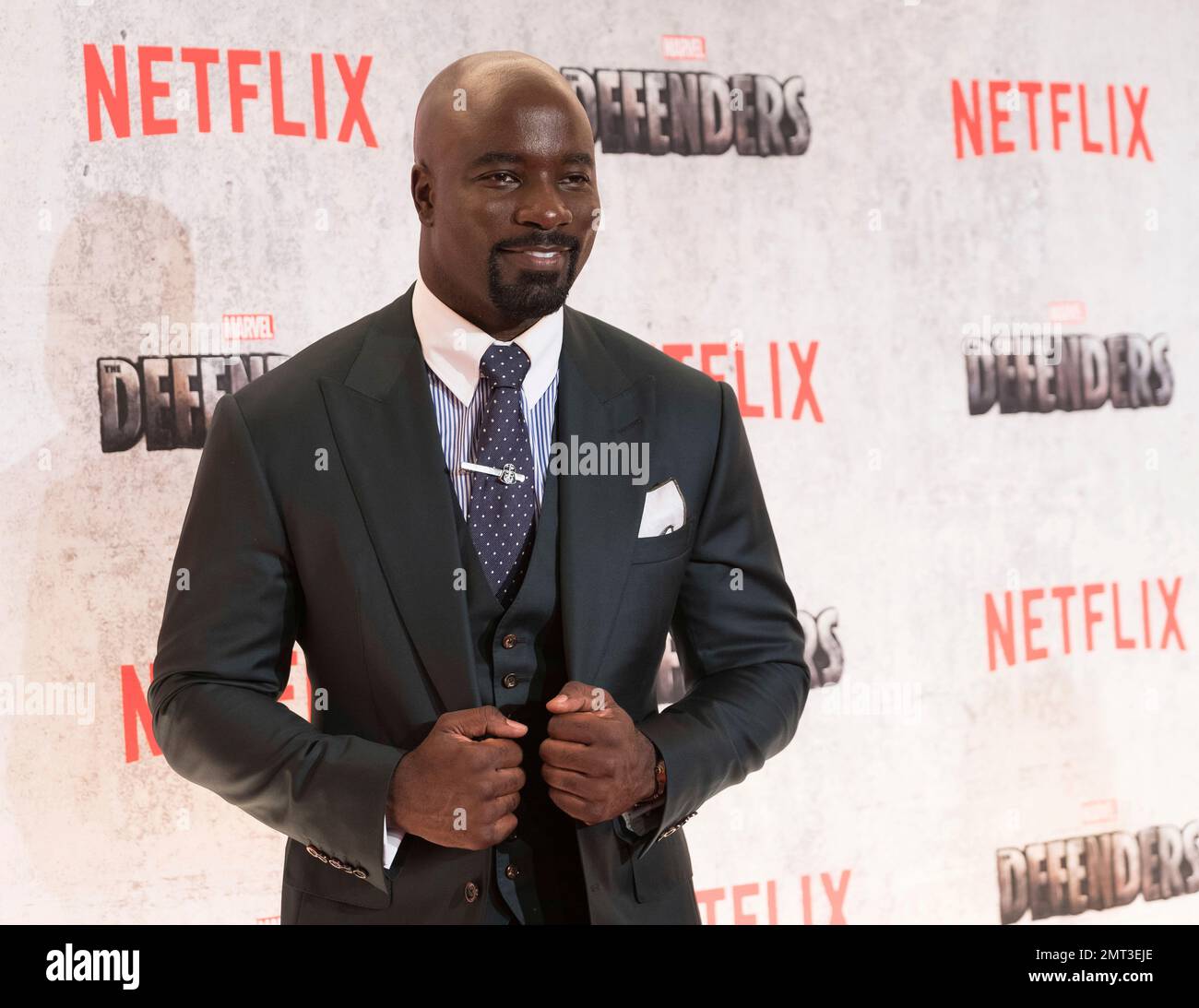 Mike Colter attends Netflix's "Marvel's The Defenders" original series ...