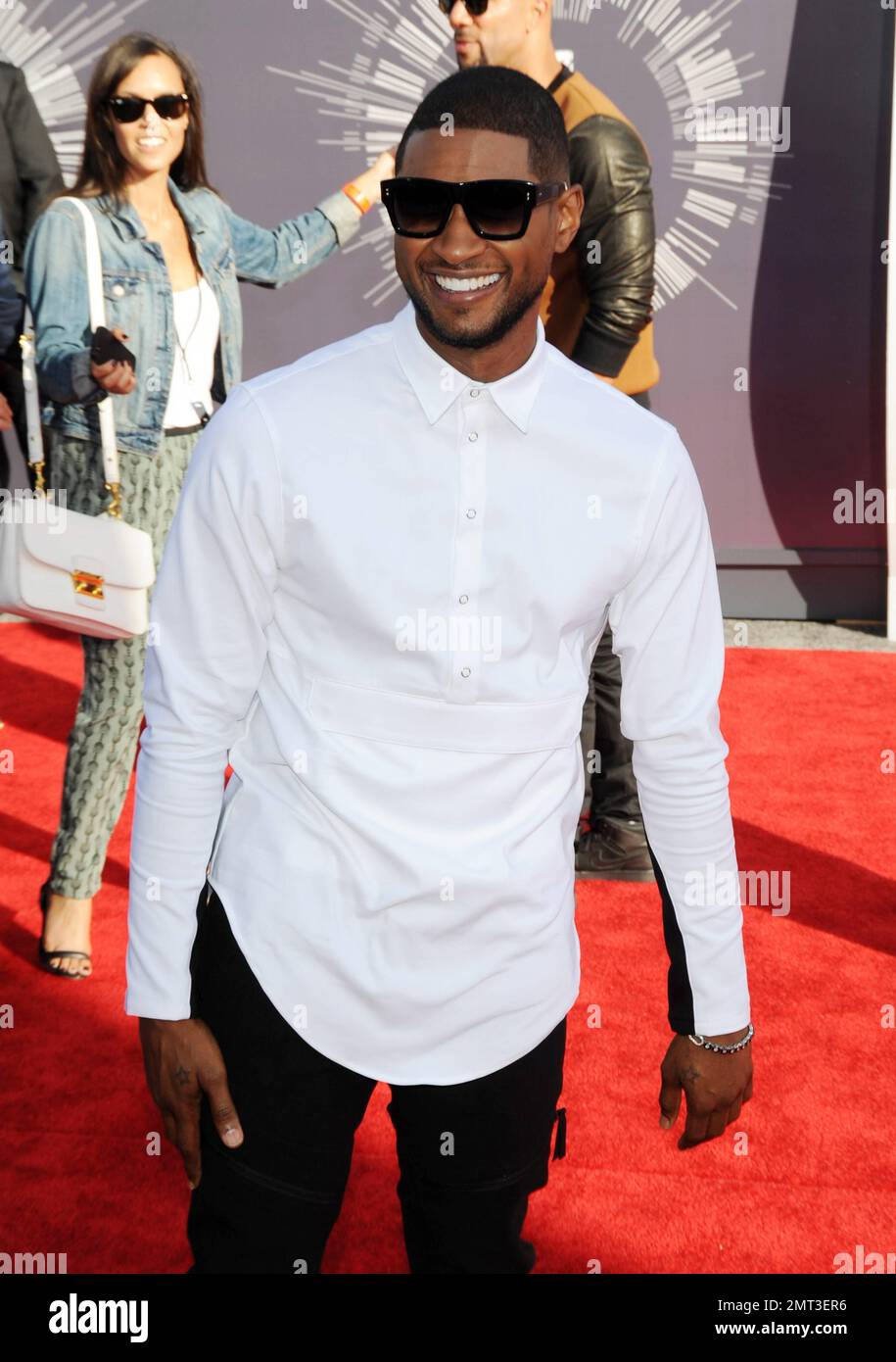 Usher at the MTV Video Music Awards at the Forum in Los Angeles, CA. 24th August, 2014 Stock ...