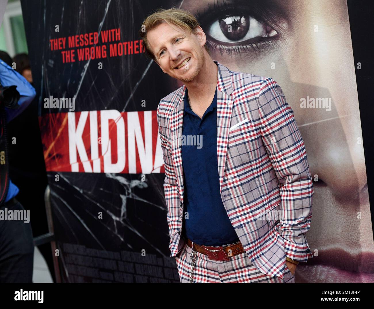 Lew Temple, a cast member in "Kidnap," poses at the premiere of the ...