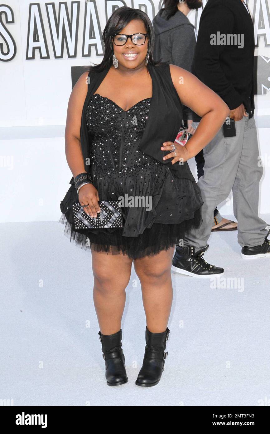 Amber Riley arrives at the 2010 MTV Video Music Awards held at the ...
