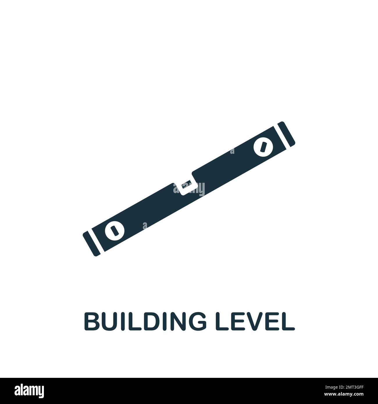 Building Level Icon Monochrome Simple Sign From Construction Instruments Collection Building