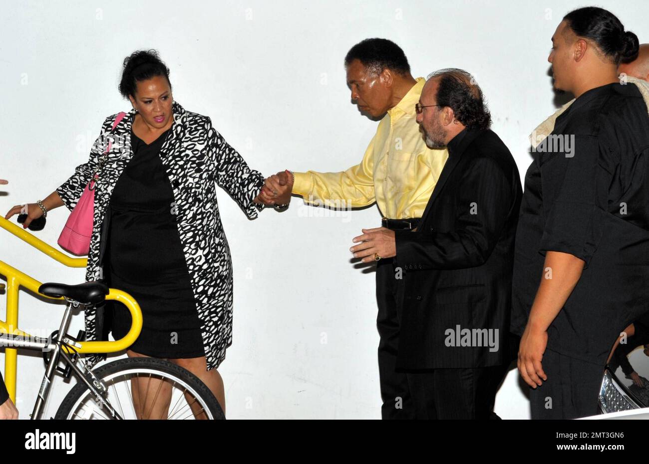 Legendary boxer Muhammad Ali attends the grand reopening of the 5th ...