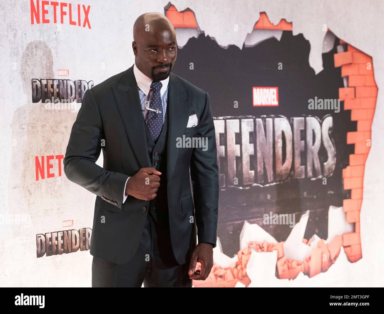 Mike Colter attends Netflix's "Marvel's The Defenders" original series ...