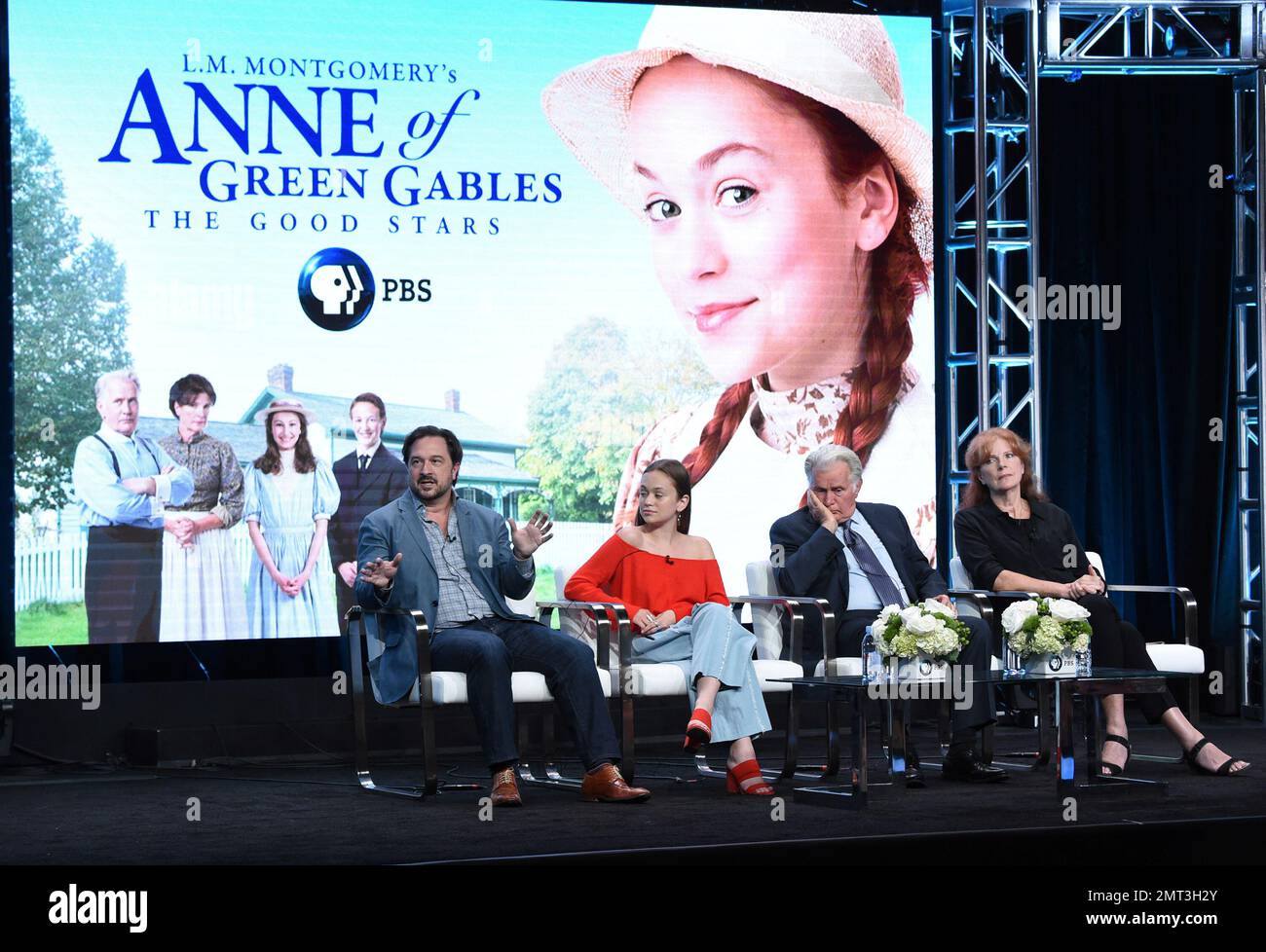 Bill Gardner, VP, programming and development, PBS, from left, Ella ...