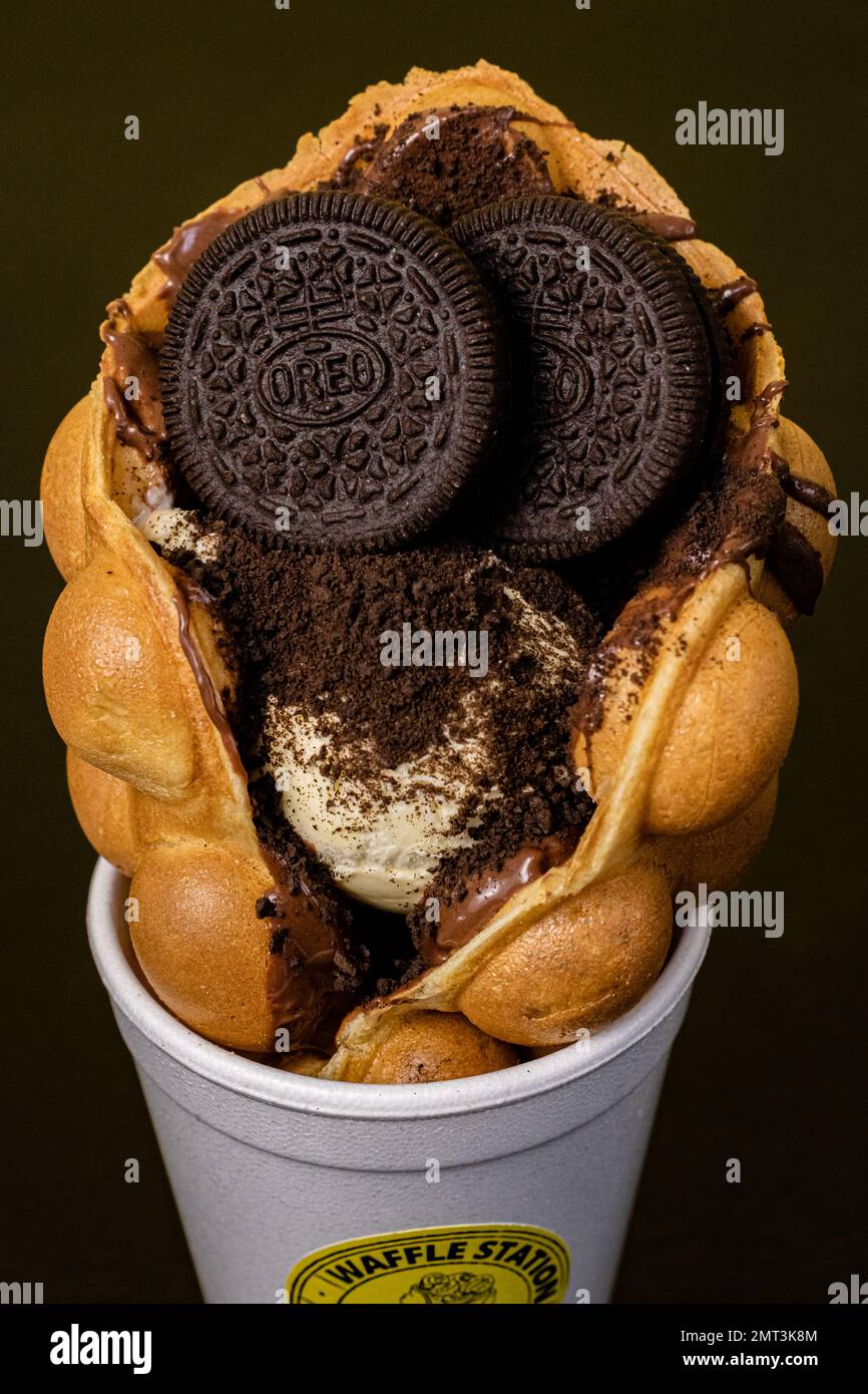 Waffle sweet hi-res stock photography and images - Alamy