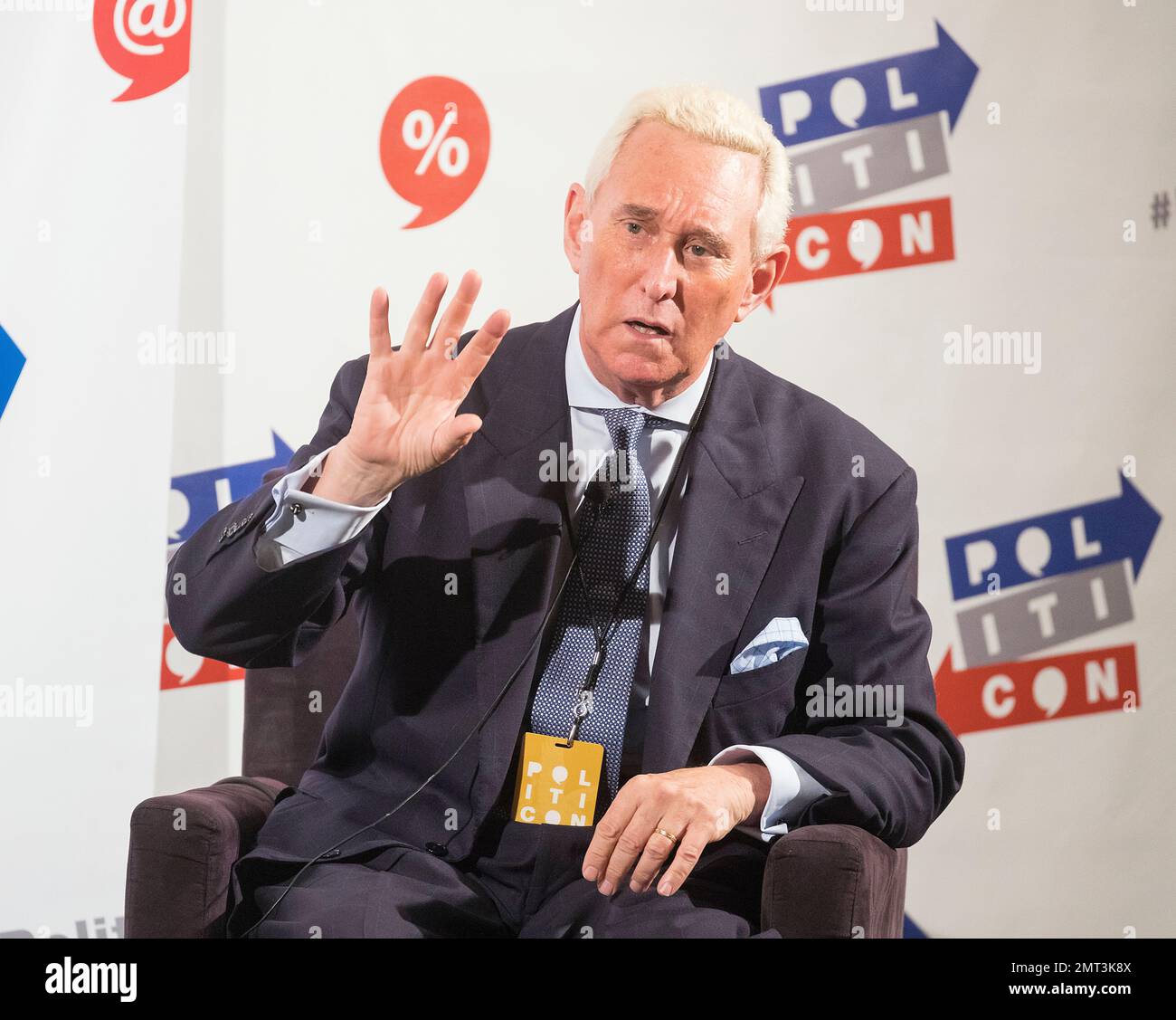 Roger Stone attends Politicon at The Pasadena Convention Center on ...