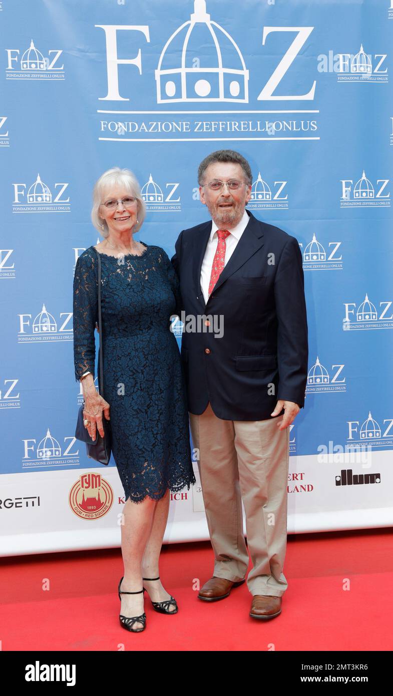 British actor Robert Powell, right, and his wife Babs arrive on the red ...