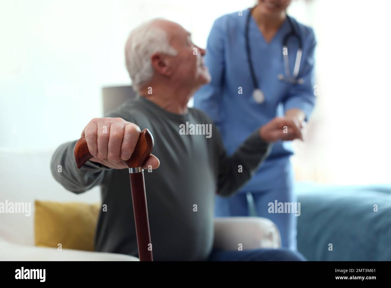 Helping hand to walk hi-res stock photography and images - Alamy