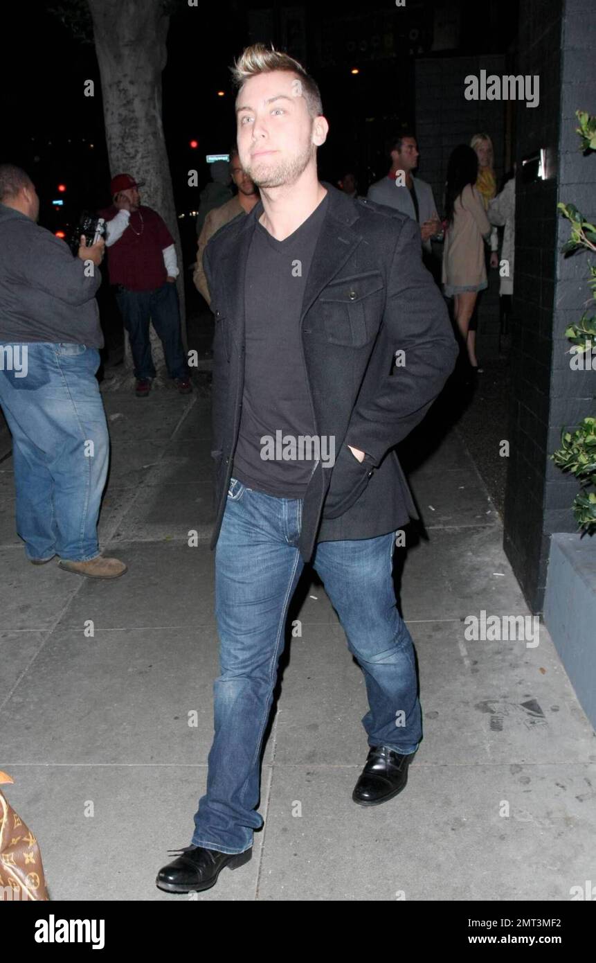 Singer and former "Dancing with the Stars" contestant Lance Bass spends ...